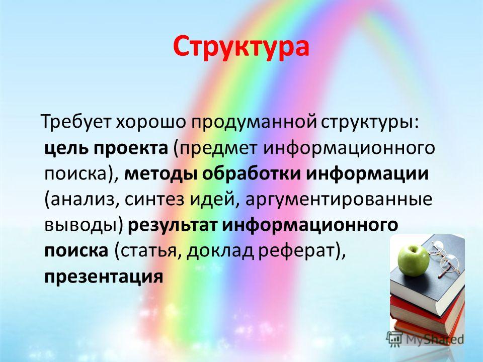Презентация на тему Информационный проект Методика разработки
